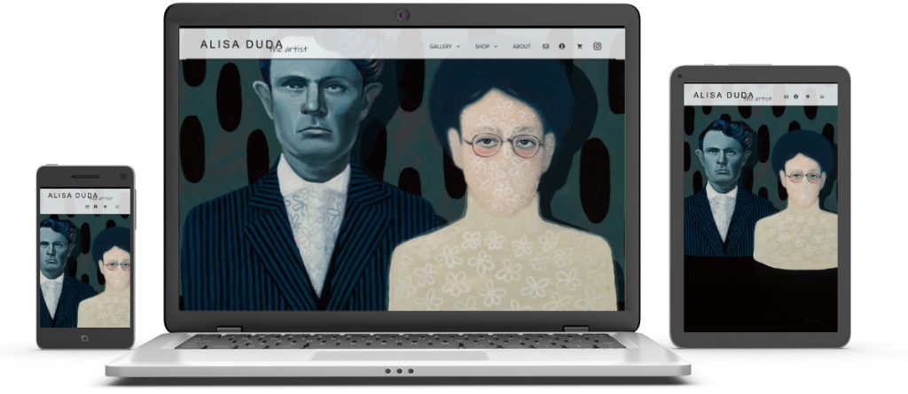 AlisaDuda.com | Artist gallery and ecommerce website | sitebyMIKE