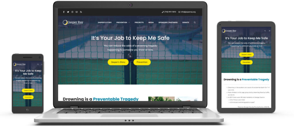JasperRay | Not-for-Profit WordPress Website Redesign